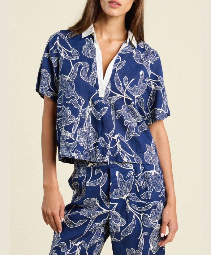 Cora Shirt- High Tide – Hunt Limited